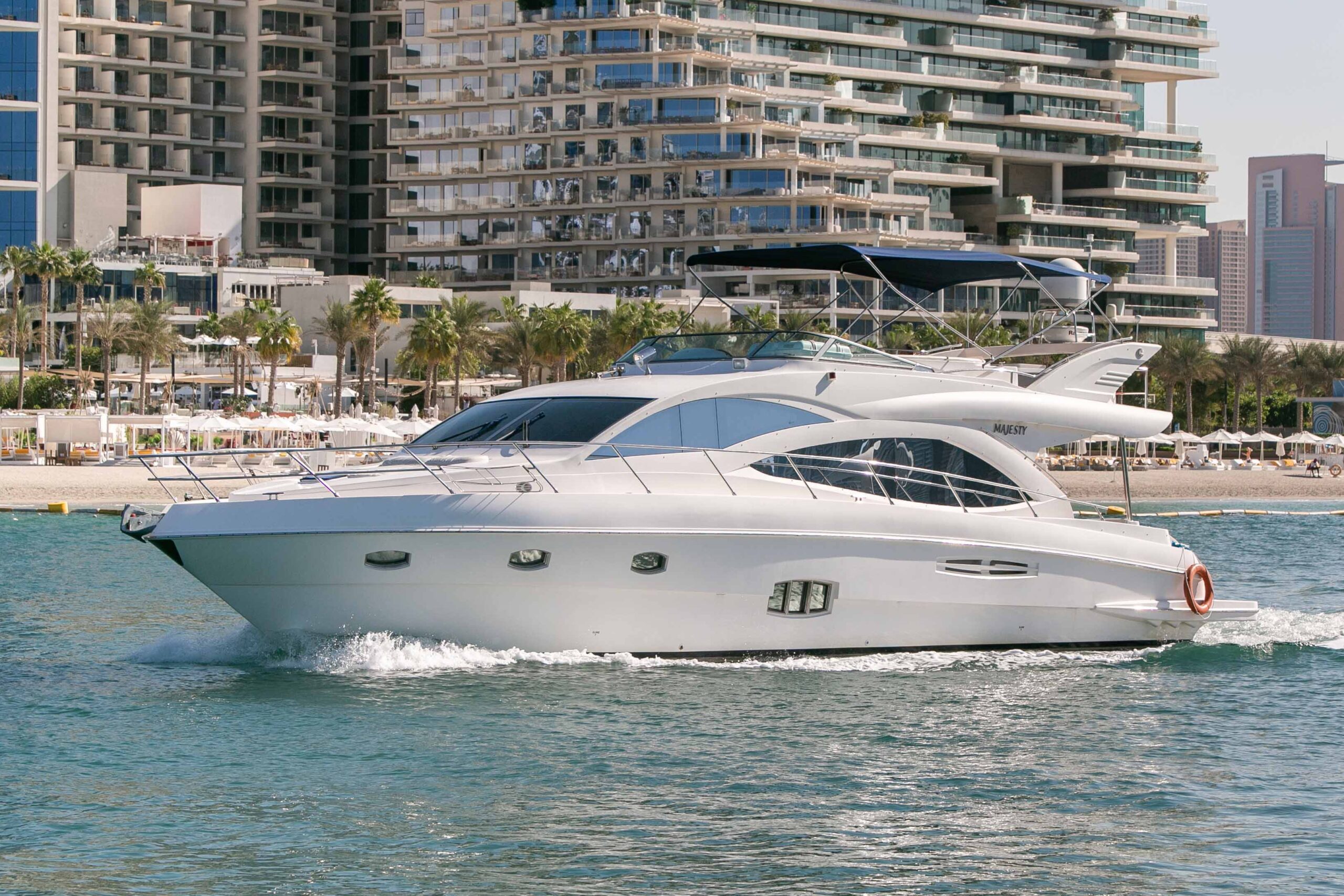 Majesty 55 ft standard yacht rent in Dubai - Gold's Yacht